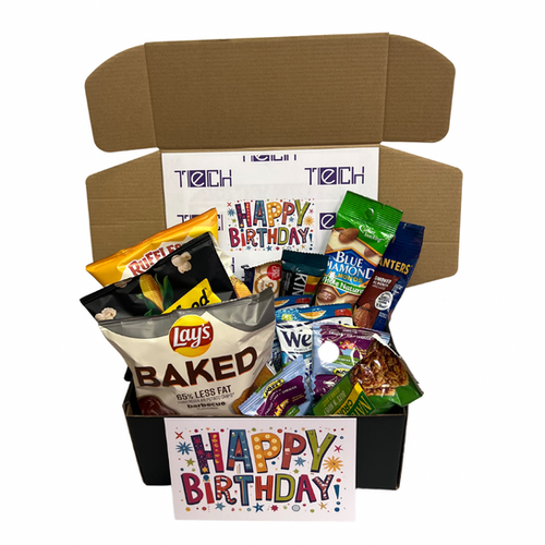 Healthy "Happy Birthday!" Snack Box | TECH Snack Box