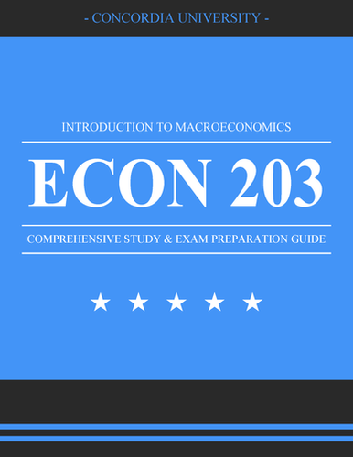 ECON 203: Introduction to Macroeconomics - Concordia University