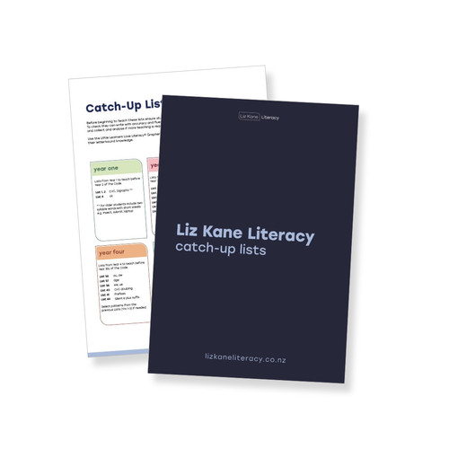 Liz Kane Literacy Catch-Up Lists | Liz Kane Literacy