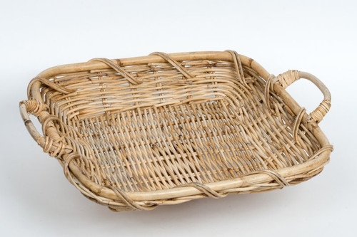 Cane Bread Basket - Square | Party Up Event Hire