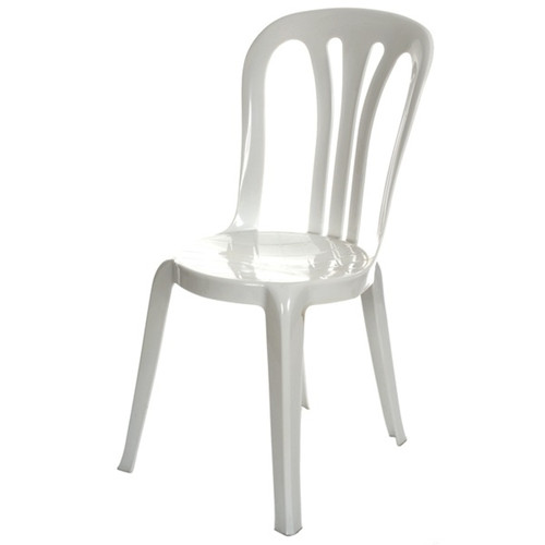 White Stackable Cafe Chair | Party Up Event Hire