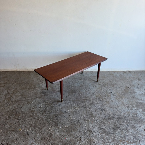 Mid-century Greaves and Thomas coffee table with brass capped feet ...