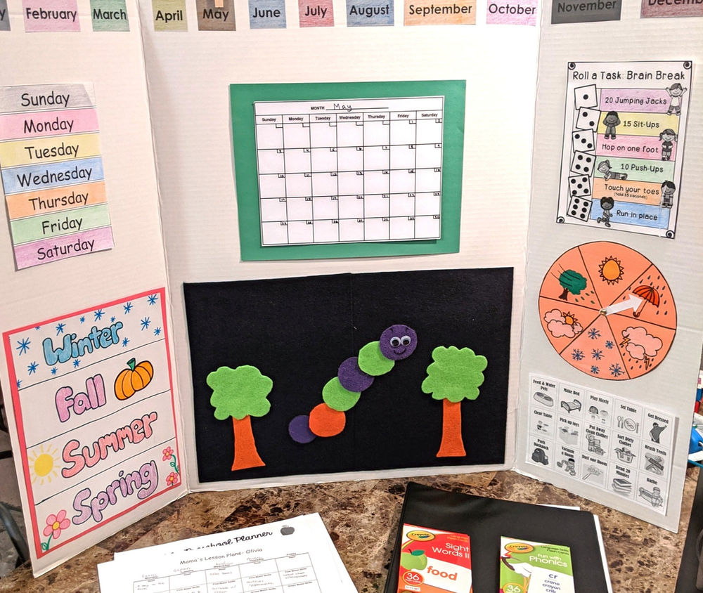 DIY Homeschool Board for Toddlers