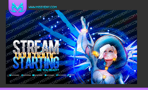MEGA STREAM PACK | MERCY MAGE OVERWATCH 2 - MISSYENYGFX | MissYeny GFX