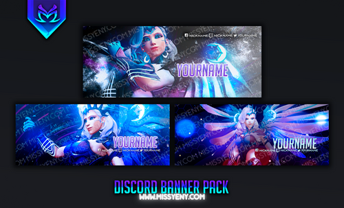 ATLANTIC MERCY OVERWATCH | DISCORD BANNER PACK | MissYeny GFX