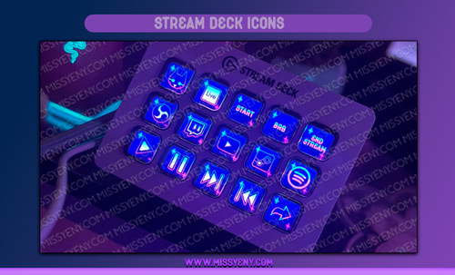 STREAM DECK ICONS | VERSION 1 | MissYeny GFX