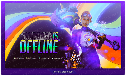STREAM PACK | BRITE BOMBER FORTNITE | OFFLINE SCREEN + TWITCH BANNER ...