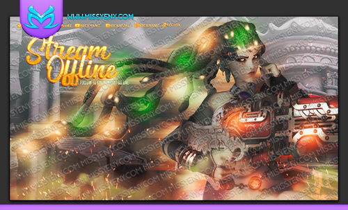 OFFLINE SCREEN MEDUSA WIDOWMAKER OVERWATCH 2 | MissYeny GFX