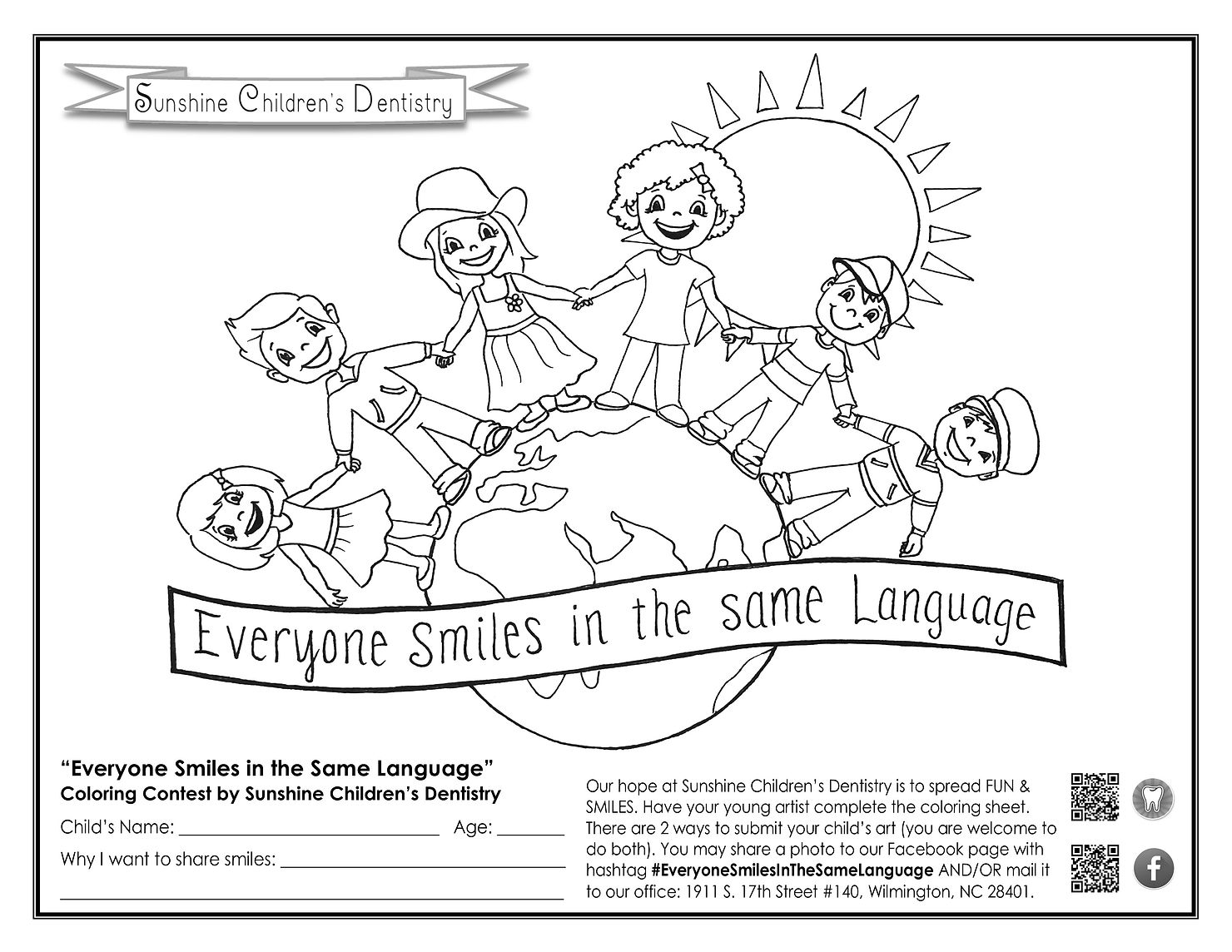 smiles coloring pages program