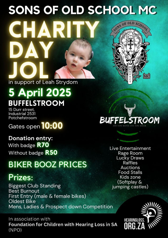 Sons of Old School MC to Host Charity Day Jol for Leah Strydom | The Go ...