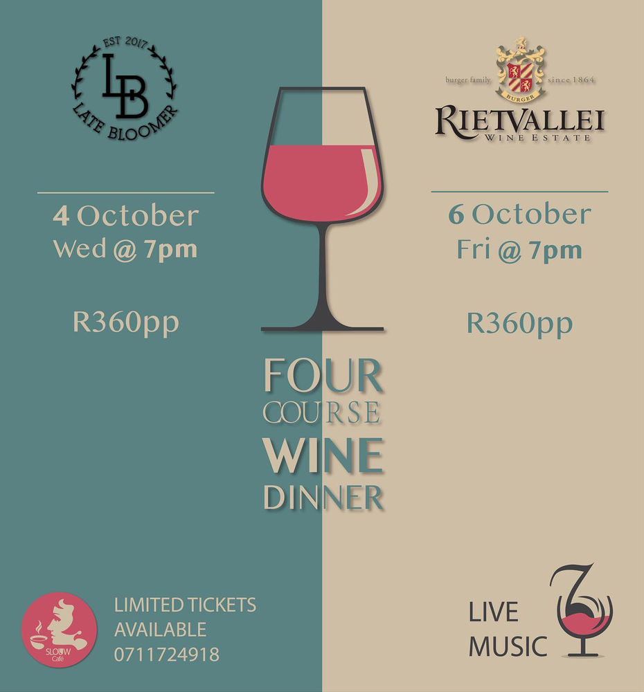 An Evening of Elegance and Indulgence: Four-Course Wine Dinner at SLOUW ...