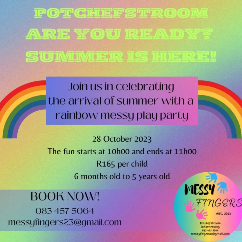 A Splash of Color and Learning: Messy Fingers' Rainbow Messy Play Party ...