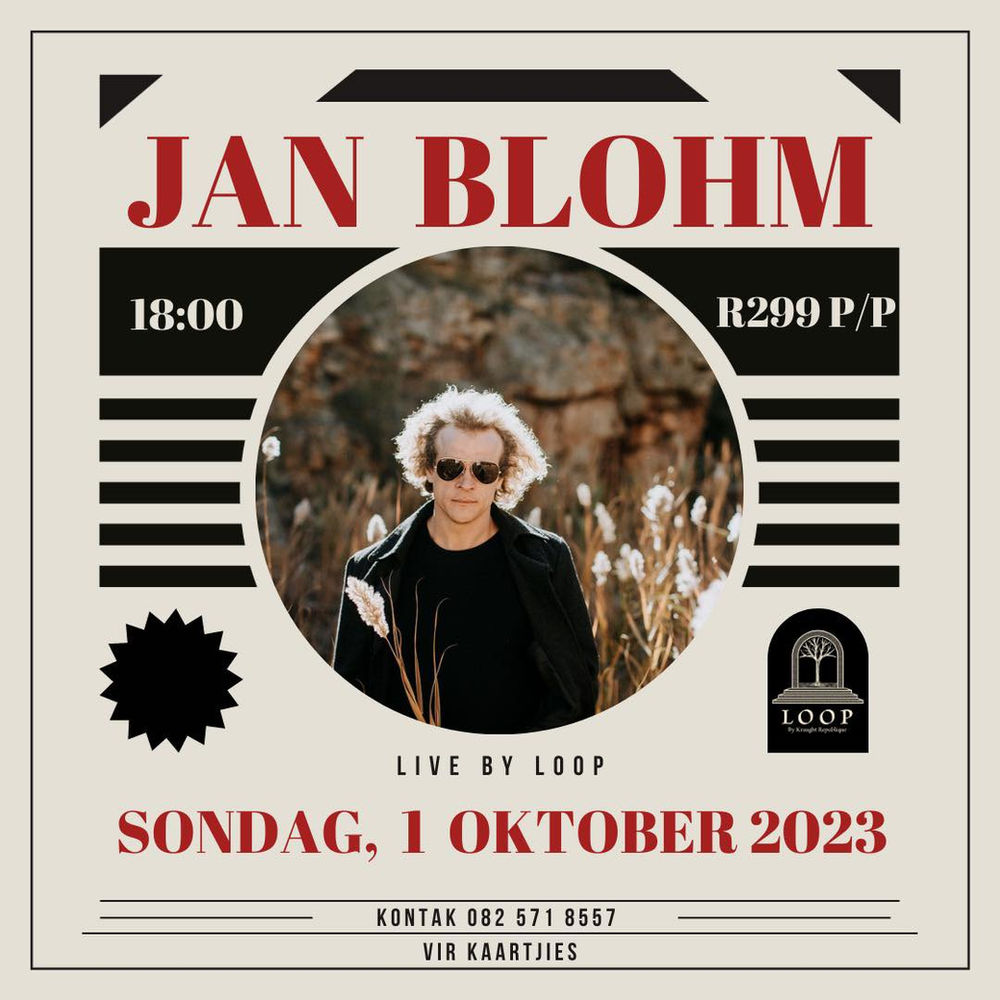 Jan Blohm Live @ Loop St in Potchefstroom on October 1, 2023 | The Go-To Guy