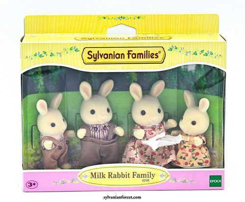 Periwinkle Milk Rabbit Family | Terra's Sylvanians