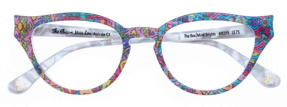 THE ELUSIVE MISS LOU eyewear at Panoptic Vision | Lake Cathie | Bellingen