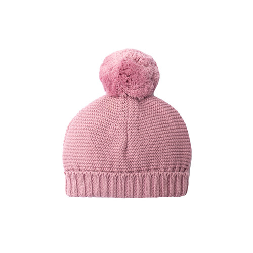 Dawn Pink Big Bobble Baby Hat | Toffee Moon