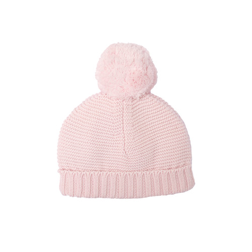 Petal Pink Big Bobble Baby Hat | Toffee Moon