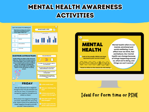 Mental Health Awareness Activities | Happy Teacher Hub