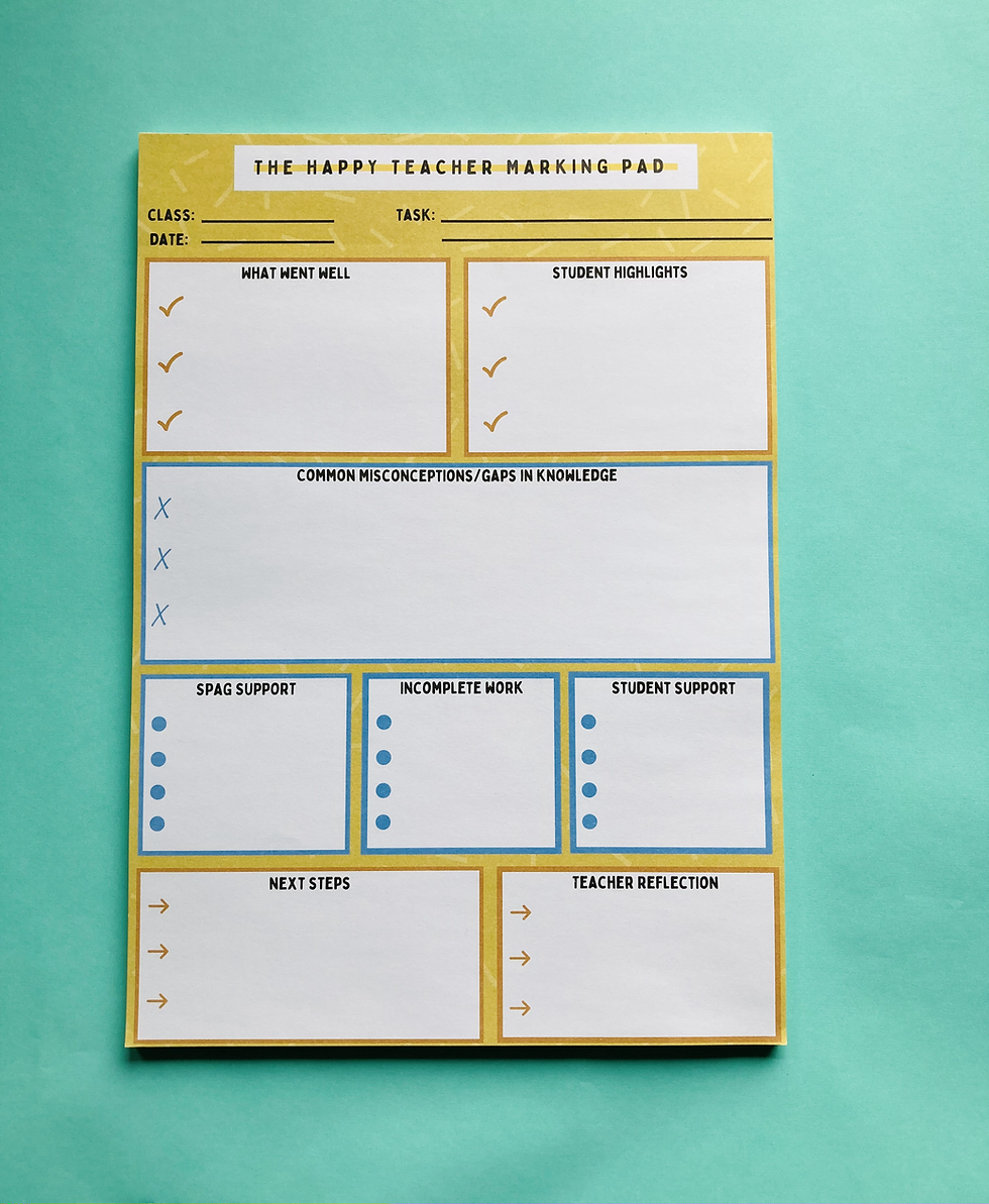 The Happy Teacher Marking Pad | Happy Teacher Hub