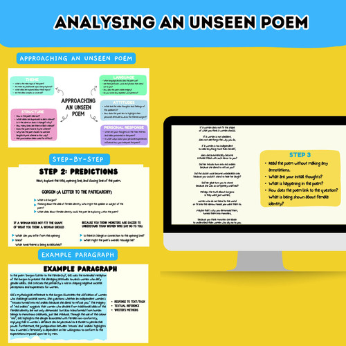 Analysing an Unseen Poem | Happy Teacher Hub