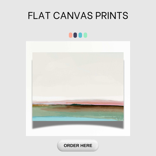 Flat Canvas Print | SallieO Art