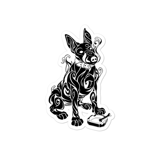 Smokin' Dog stickers | Scrap Yard Leather