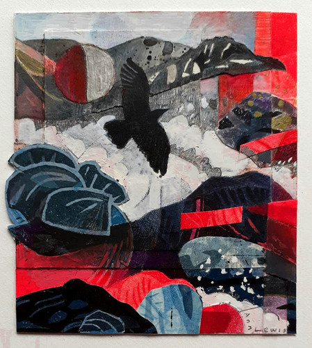 Crow over the Rock and River | Oriel Ty Meirion