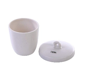 Porcelain crucible with lid, 15ml | AceScientific