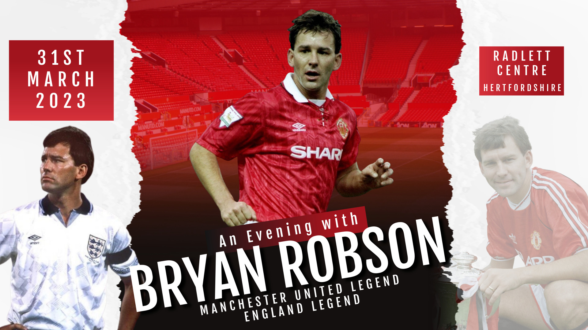 An evening with Manchester United Legend Bryan Robson | Superstar Speakers