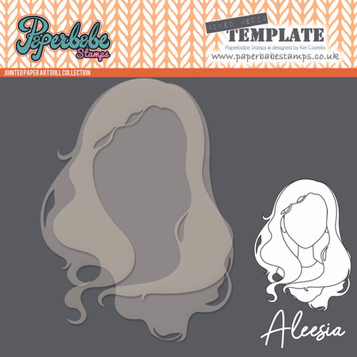 Jointed Paper Art Doll ~ Hair Templates(ALEESIA) | Paperbabe Stamps
