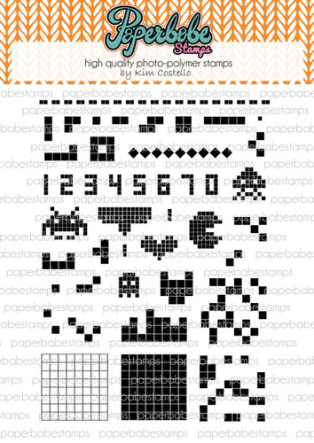 Pixel Fun Stamp Set | Paperbabe Stamps