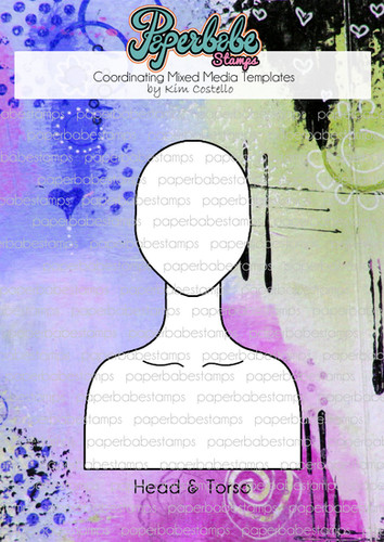 Female Portrait Head And Torso Template | Paperbabe Stamps