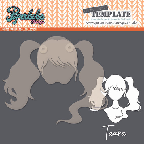 Jointed Paper Art Doll ~ Hair Templates(TAURA) | Paperbabe Stamps