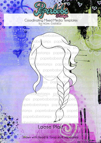 Female Portrait Loose Plait Template | Paperbabe Stamps
