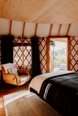 Junaluska Yurt | Sky Ridge Yurts | Great Smoky Mountain Glamping