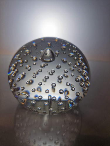 Whitefriars bubble controlled paperweight flint | Mr Collectable