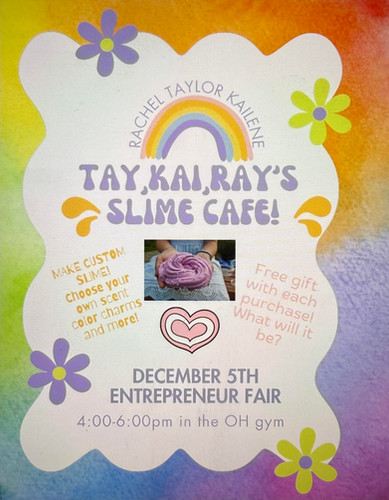 Tay-Kai Ray's Slime Cafe | Oh Entrepreneur Fair