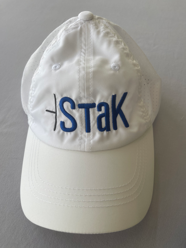 Play Smart pickle ball hat - White/ Royal | STaK