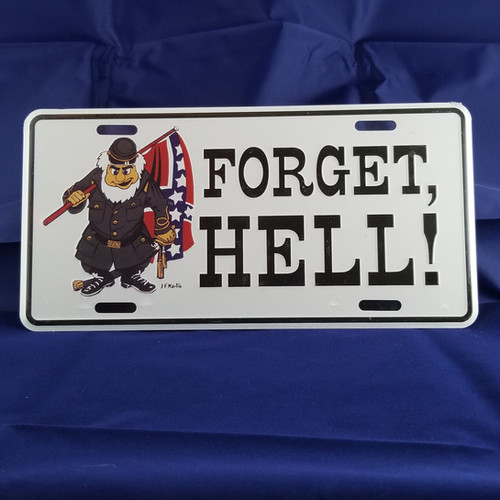 Forget Hell license plate | Webster Confederate
