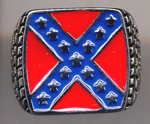 Stainless Steel Rebel ring | Webster Confederate