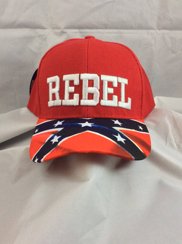 Rebel Flag Across Bill Ball Cap | Webster Confederate