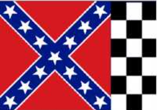Rebel Checkered polyester flag | Webster Confederate