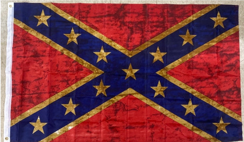 Distressed Confederate flag | Webster Confederate