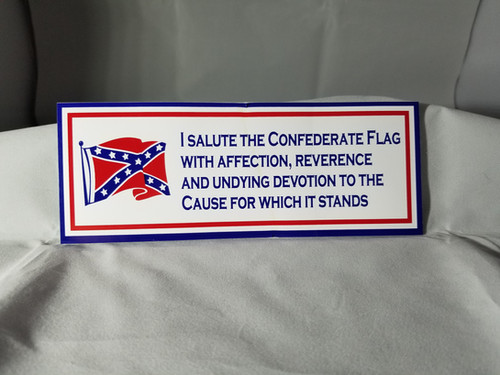I Salute the Confederate Flag... sticker | Webster Confederate