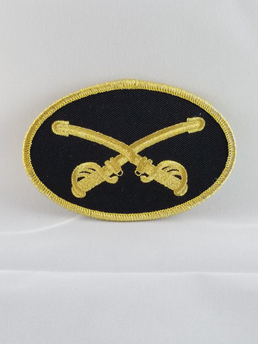 Cavalry Crossed Sabers patch | Webster Confederate