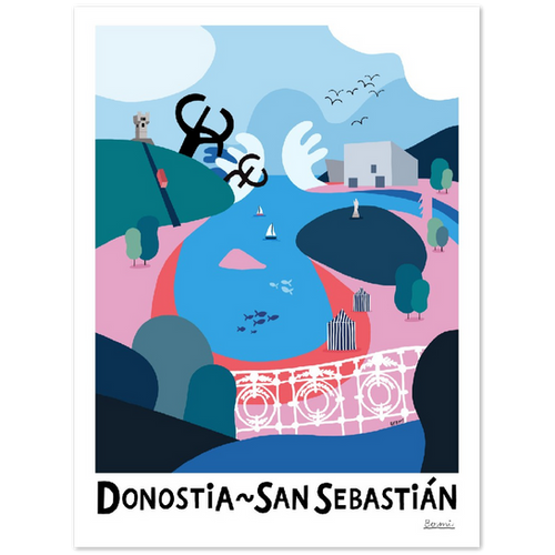Donostia Premium Matte Paper Poster Missbermi