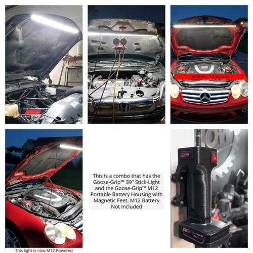 Goose-Grip 39" Stick Light With or Without Portable Battery Housing ...