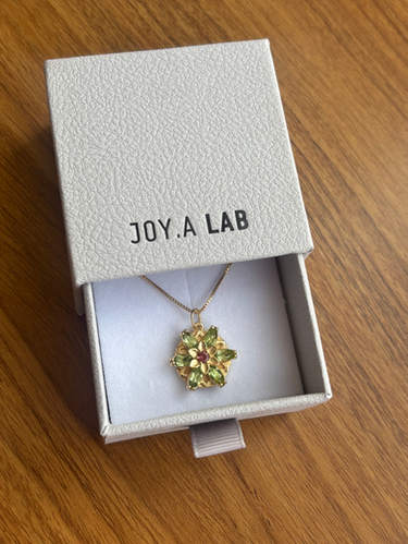 colar Anastasia em prata 950 com banho de ouro 18k | JOY.A LAB