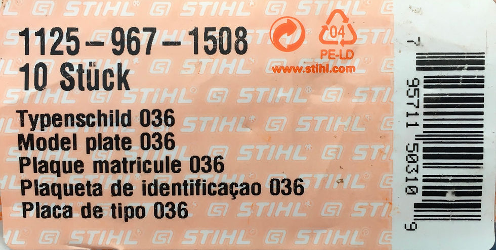 STIHL Model Plates | Outbushman