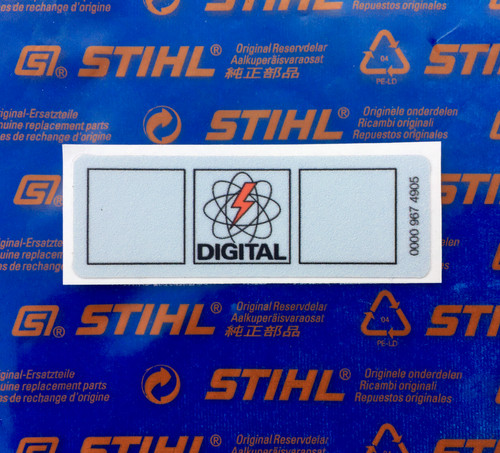 STIHL "Digital" Sticker / Decal for 066E (Early Saws) Redlight # 0000 ...